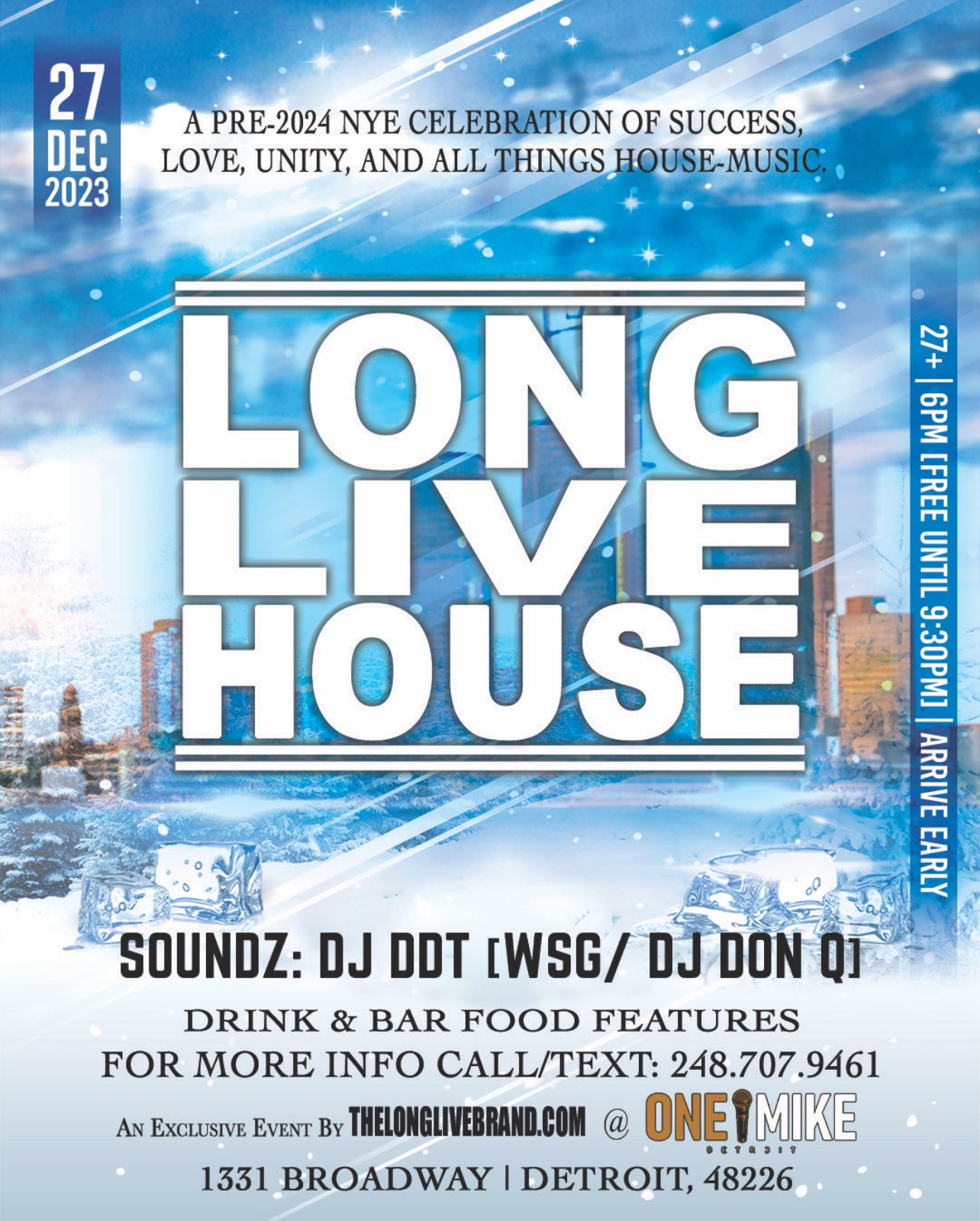 LONG LIVE HOUSE! @ “One Mike” – The Long Live Brand